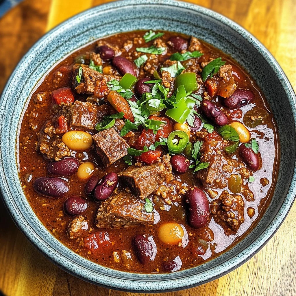 Short Rib and chicken sausage Chili Recipe